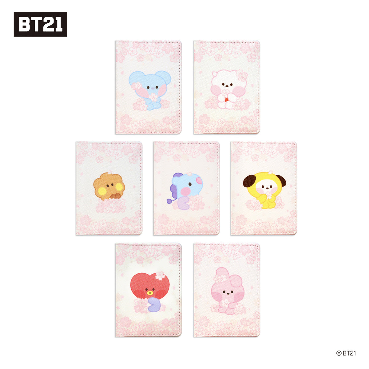 BT21 Minini Cherry Blossom Card Case [LINE FRIEDNS Official Product ...